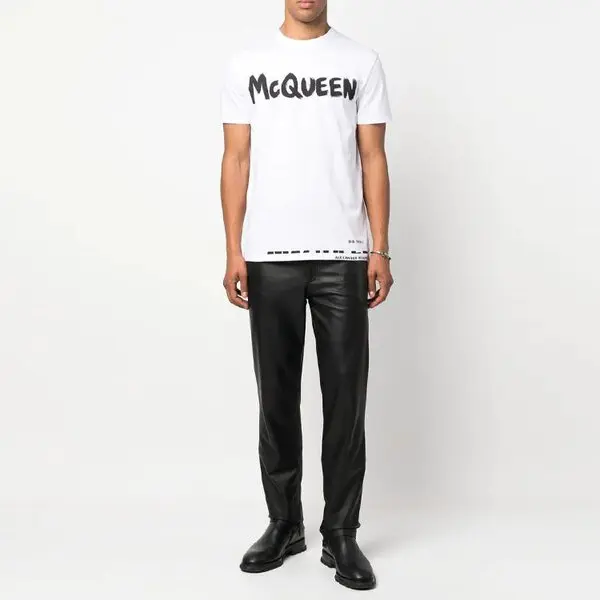 Alexander McQueen Graffiti T-shirt 'white