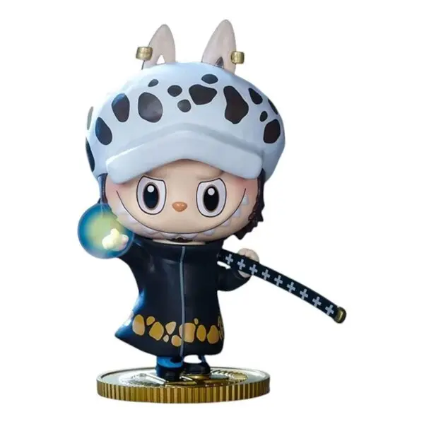 POP MART One Piece The Monsters Labubu Trafalgar Law Collectible Figure - Multi-color