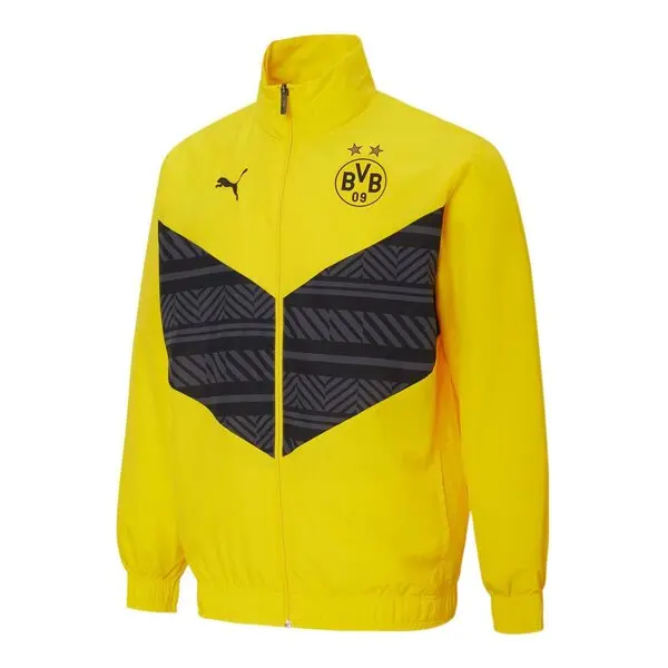 PUMA Borussia Dortmund 22/23 Prematch Jacket - Yellow/black