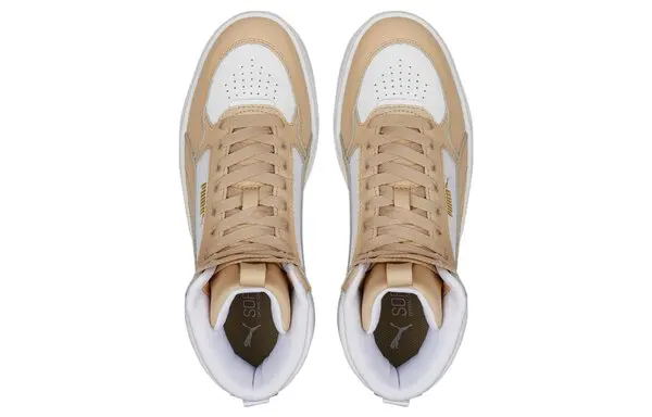 PUMA Karmen Rebelle High Top Sneakers - White/yellow