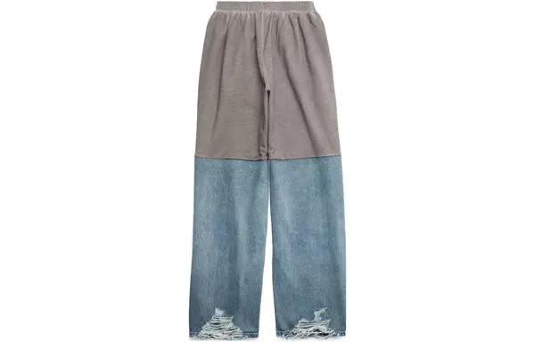 Balenciaga Patched Sweatpant 'grey Indigo