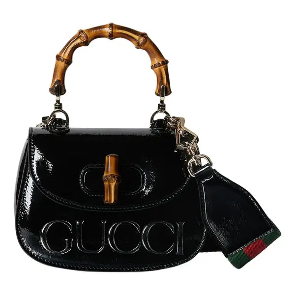 Gucci Bamboo 1947 Mini Top Handle Bag - Black