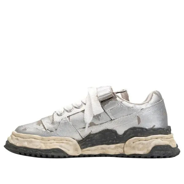 Mihara Yasuhiro X Keith Og Sole Film Attached Canvas Low Top Sneakers - Silver