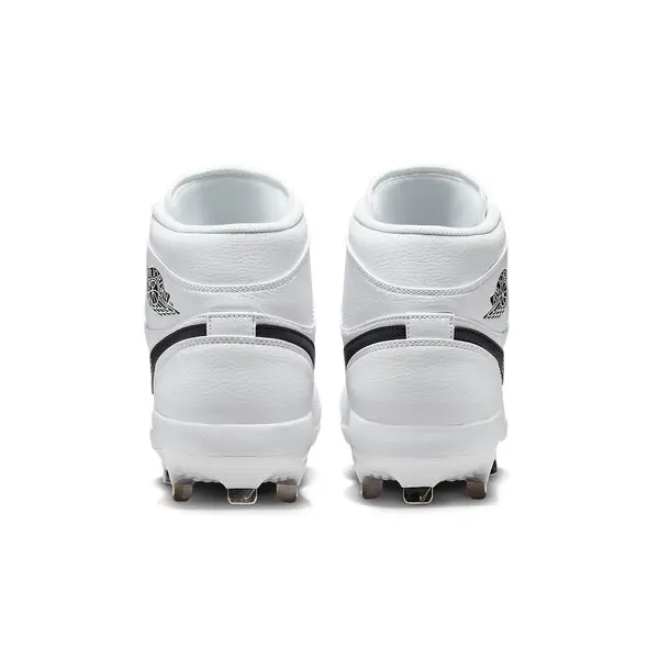 JORDAN 1 Retro Metal High Top Athletic Cleats - White/black