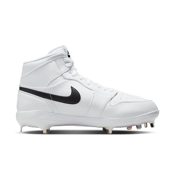 JORDAN 1 Retro Metal High Top Athletic Cleats - White/black