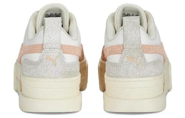 PUMA White Pink Low Top Sneakers - White/pink