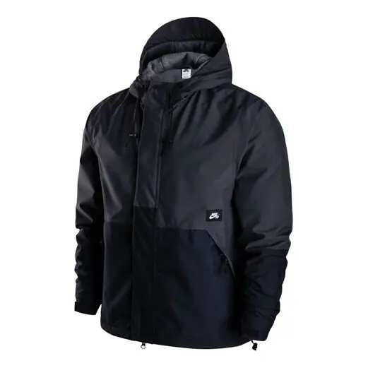 Nike Storm-fit Woven Fleece Skateboard Hooded Logo Jacket Black - Default Color