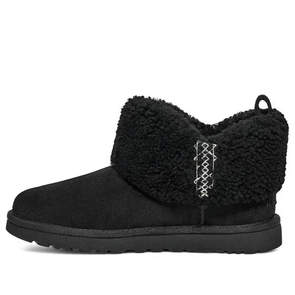 UGG Classic Ultra Mini Braid Boots - Black