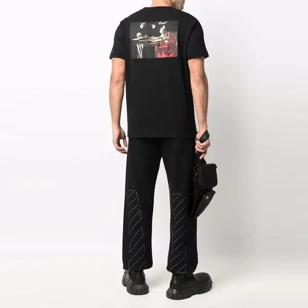 Off-White Solid Color Caravaggio Arrow Short Sleeve T-shirt
