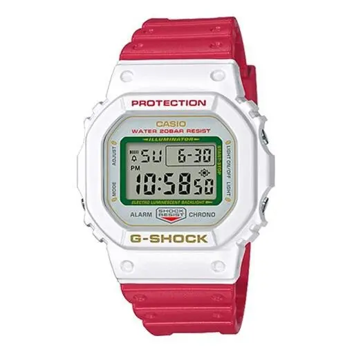 Casio G-shock Square Watch - Red/white
