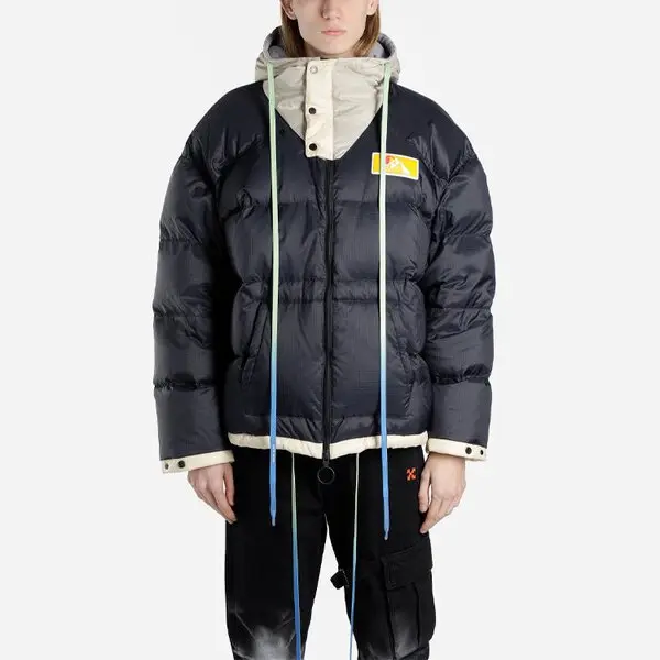 Off-White Zip Up Puffer Jacket