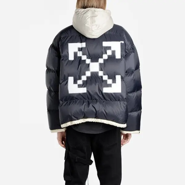 Off-White Zip Up Puffer Jacket