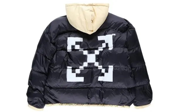 Off-White Zip Up Puffer Jacket