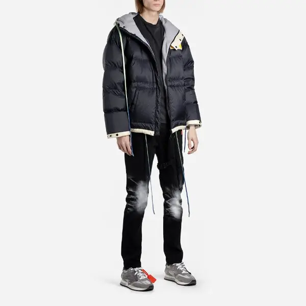 Off-White Zip Up Puffer Jacket