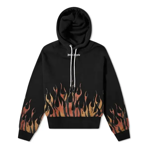 Palm Angels Tiger Flames Popover Hoodie