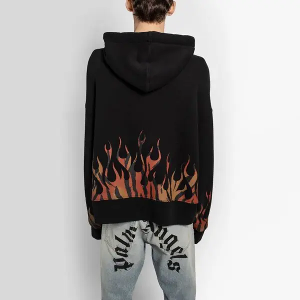 Palm Angels Tiger Flames Popover Hoodie