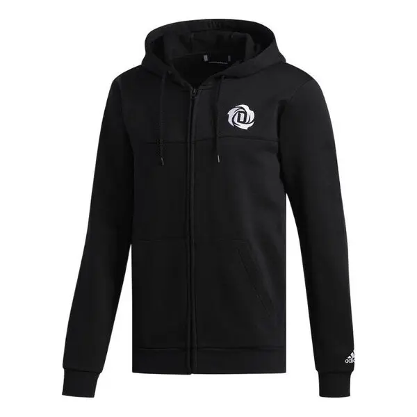 Adidas Zipper Hooded Jacket - Black