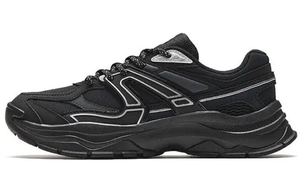 ANTA Chunky Shoes 'black Silver