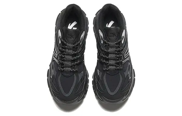 ANTA Chunky Shoes 'black Silver