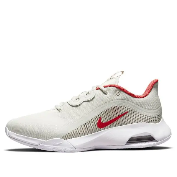 Nike Nikecourt Air Max Volley 'light Bone Lobster' Sneakers - White/red
