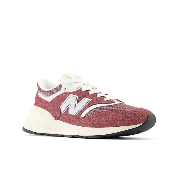 NEW BALANCE 997r Sneakers - Brick Red/cream/silver