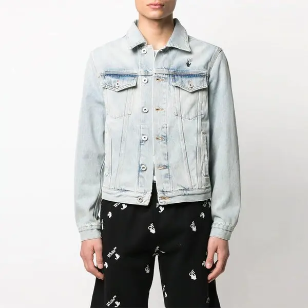 Off-White Mona Lisa Print Denim Jacket