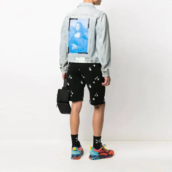 Off-White Mona Lisa Print Denim Jacket