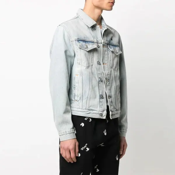 Off-White Mona Lisa Print Denim Jacket