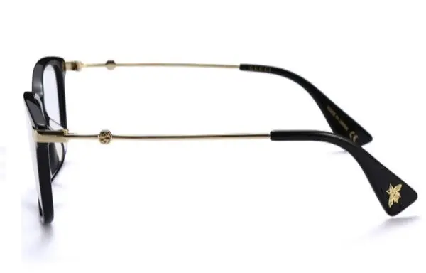 Gucci Black Frame Retro Optical Eyeglasses