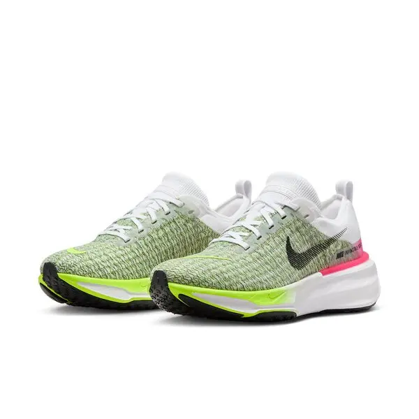 Nike Zoomx Invincible Run Flyknit 3 Athletic Sneakers - White/volt/hyper Pink