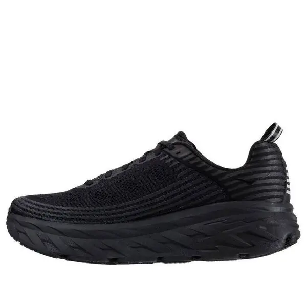 Hoka One One Bondi 6 Wide Athletic Sneakers - Black