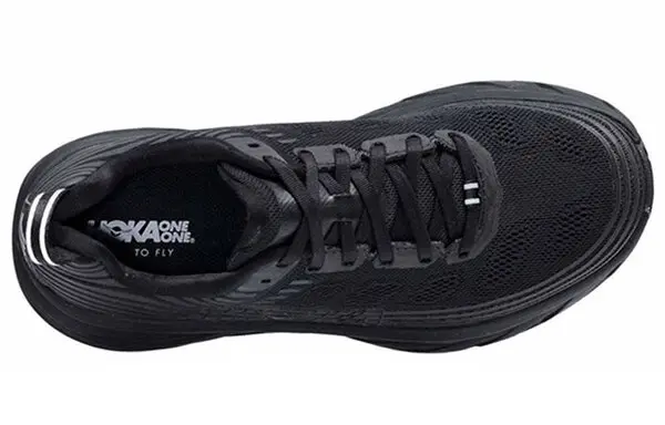 Hoka One One Bondi 6 Wide Athletic Sneakers - Black