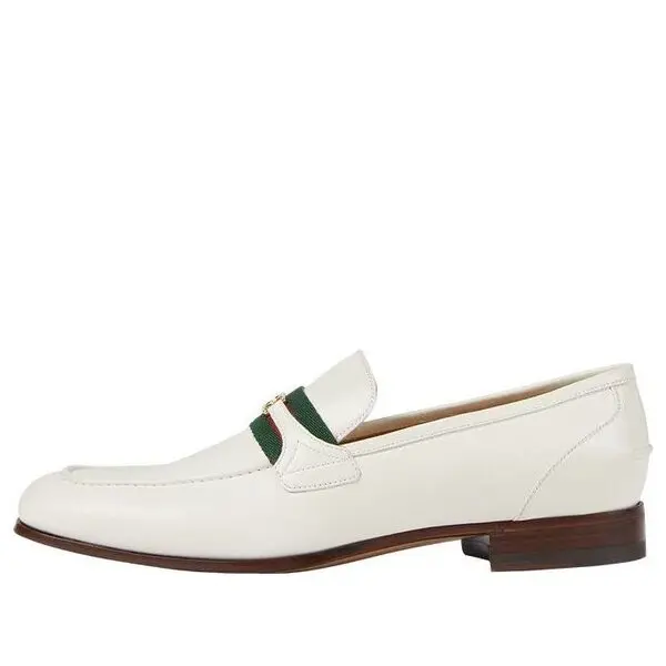 Gucci Loafer With Interlocking G - White