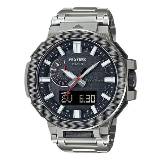 Casio Pro Trek Manaslu Stainless Steel Analog Watch - Black
