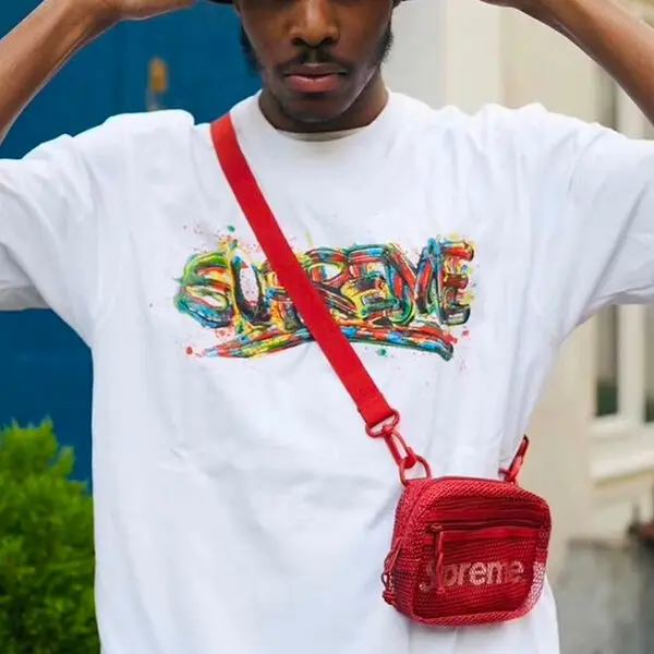 Supreme Ss20 Week 1 Paint Logo Tee Logo Tee - White