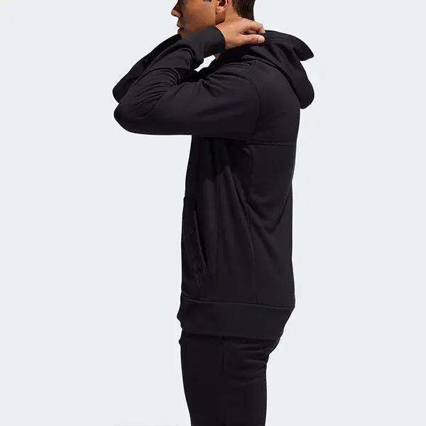 Adidas Basketball Hooded Jacket - Black