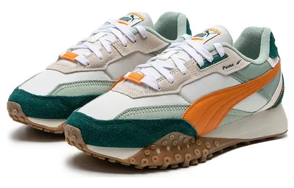 PUMA Blktop Rider "warm White Malachite" Sneakers - Warm White-malachite