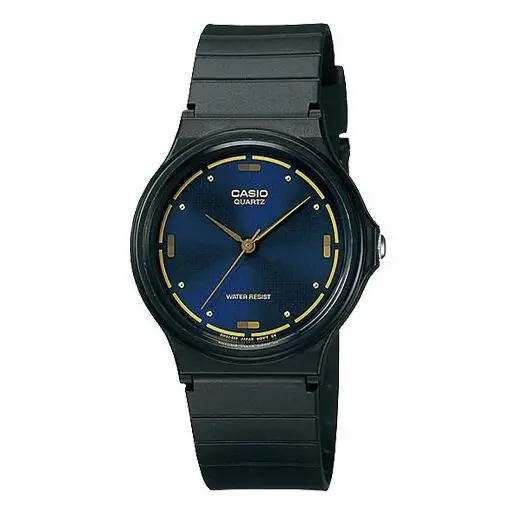 Casio Analog Watch With Blue Dial And Black Strap - Blueblack