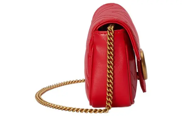 Gucci Gg Marmont Matelassé Super Mini Bag - Red