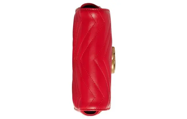 Gucci Gg Marmont Matelassé Super Mini Bag - Red