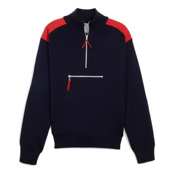 PUMA X Noah Ski Sweater - Blue/red