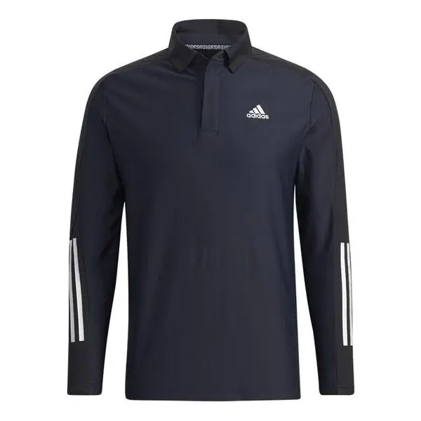 Adidas Long Sleeve Golf Polo Shirt - Multi-color