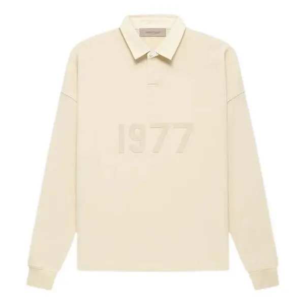 Fear Of God Fw22 1977 Henley Rugby Polo 'egg Shell - Egg Shell Yellow