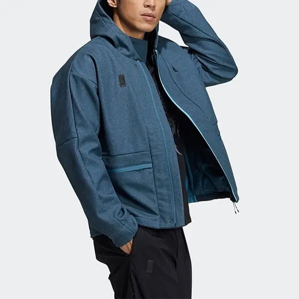 Adidas Hooded Jacket With Small Logo