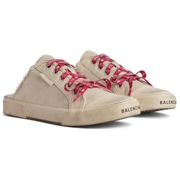 Balenciaga Mules - White/red