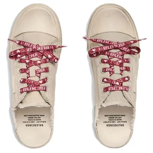 Balenciaga Mules - White/red