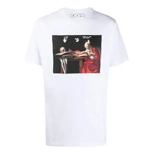 Off-White Ss21 Printing Pattern Round Neck Short Sleeve