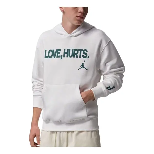 JORDAN Jalen Hurts Fleece Hoodie - White