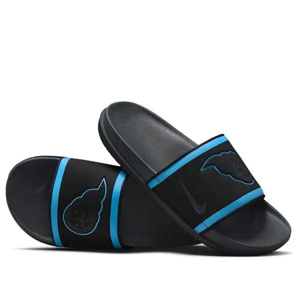 Nike Nfl X Offcourt Slide 'tennessee Titans - Black/blue
