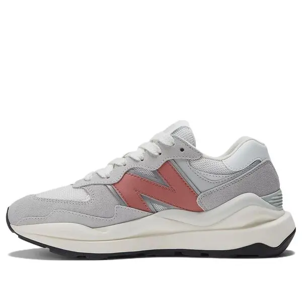 NEW BALANCE 57/40 "light Aluminum Mineral Red" Sneakers - Gray/pink/white